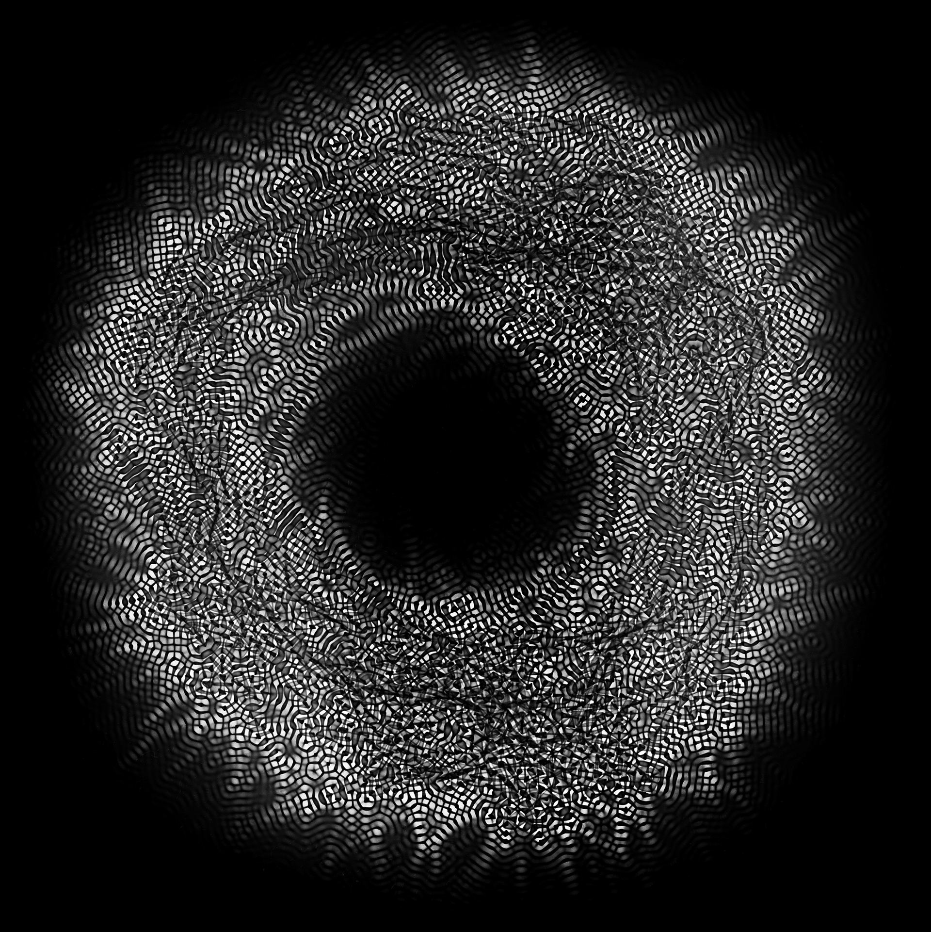 Diffraction / Eau / Son / Photogramme | Mael Le Golvan